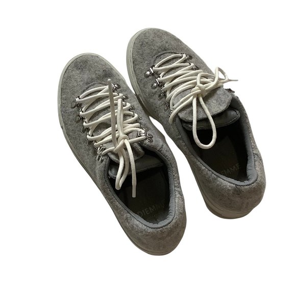 Diemme | Shoes | Diemme Italian Grey Wool Low Top Lace Up Sneakers ...